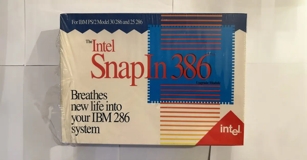 Intel Snap In 386sx Retail Box Upgrade Internal | SES Computers